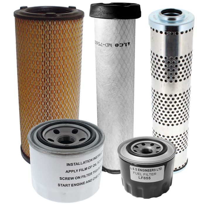 Filter Service Kit for Thwaites 4 Tonne Dumper with Yanmar 4TNE84T-EWA ...
