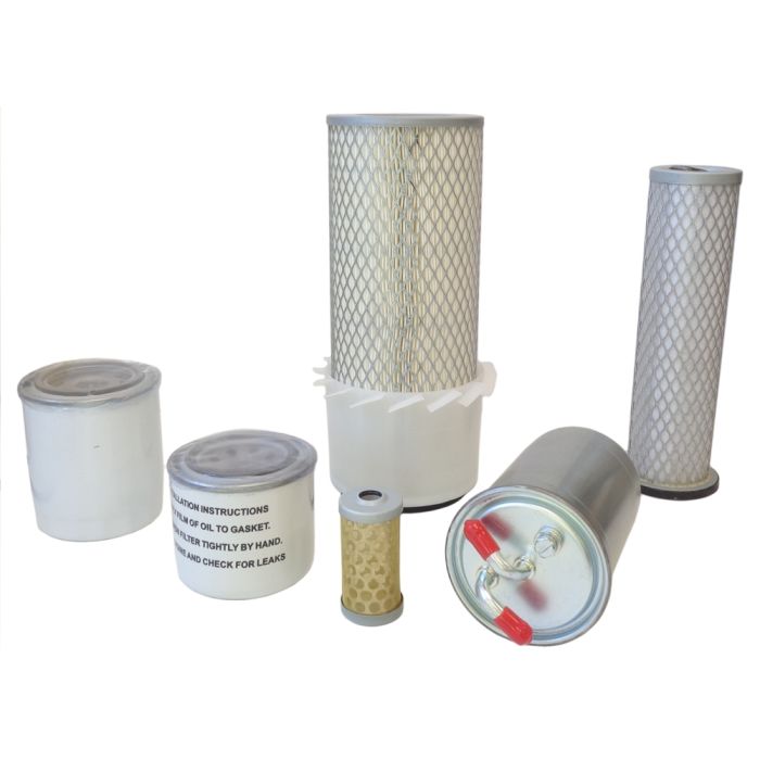 Filter Service Kit for Kubota KX71-2 (V1105 Engine) Mini Excavators | L ...
