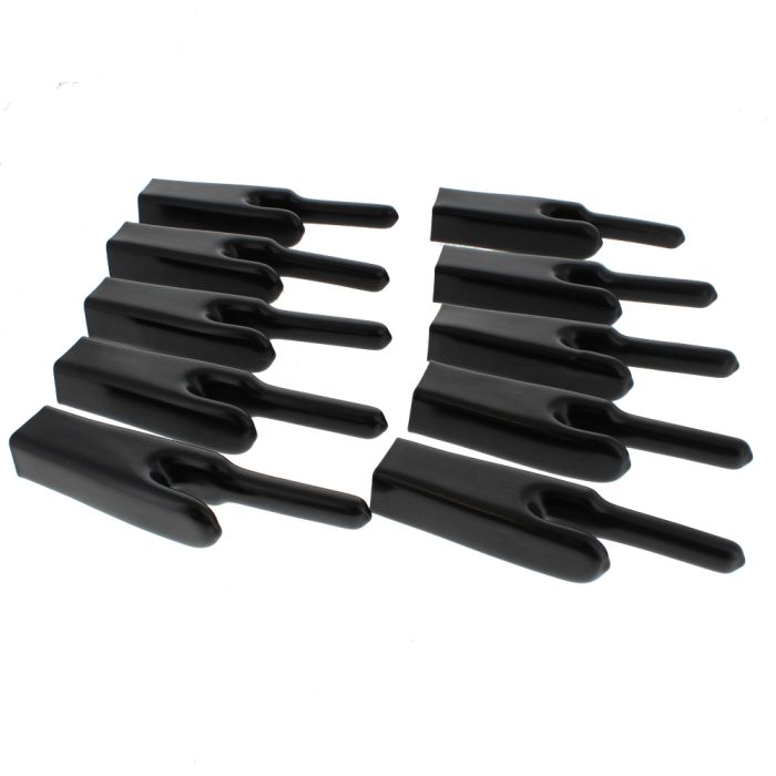 Black PVC Crocodile Clip Insulating Sleeves (Pack of 10) - 0-187-01 | L ...