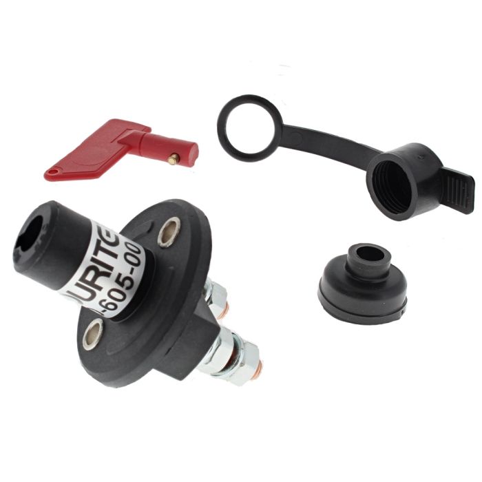 Battery Isolator w/ Removable Key & Splashproof Cover - 100A 24V - 0 ...