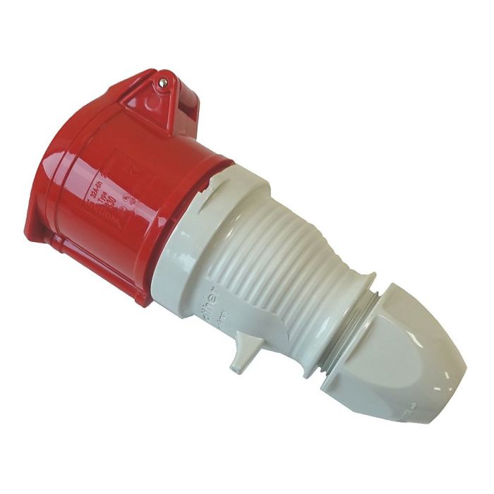 415 Volt, 5 Pin, 32 Amp, 3 Phase Replacement Socket (red) | L&S Engineers