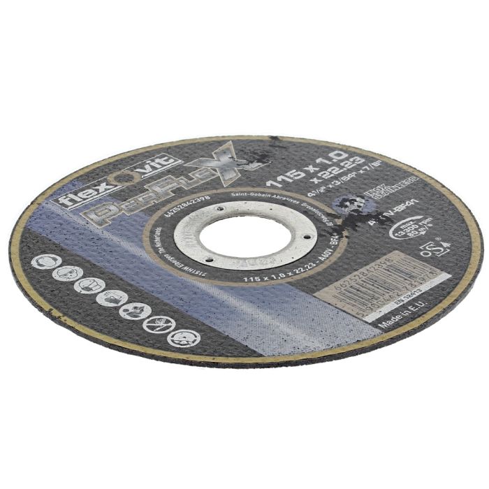 Thin Metal Cutting Disc 115mm x 1mm x 22mm | L&S Engineers