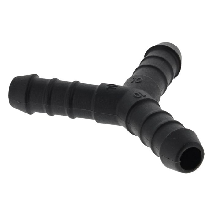 Black 14mm Plastic Y-Piece Hose Joiner/Pipe Connector | L&S Engineers