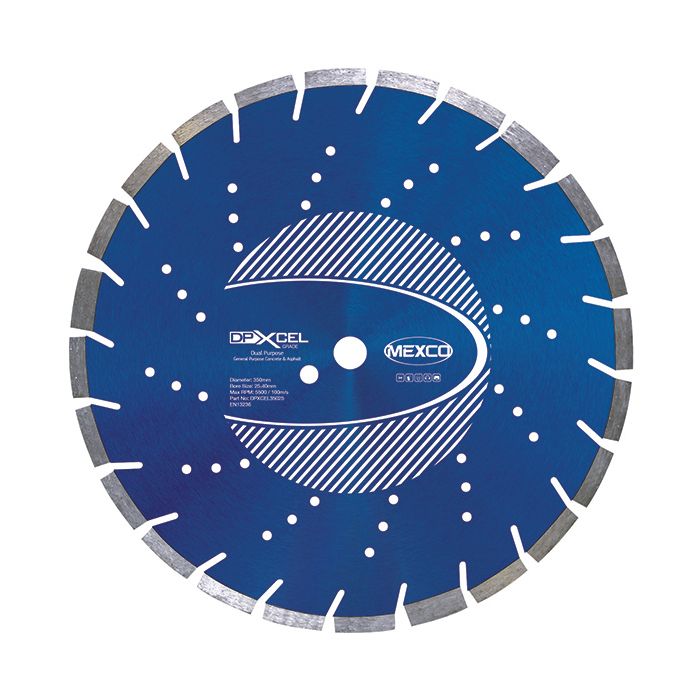 Mexco 350mm Diamond Blade Dual Purpose Abrasive XCEL Grade | L&S Engineers