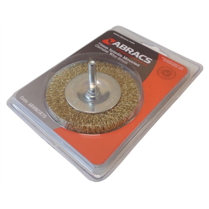 75mm Spindle Mounted Circular Wire Brush | L&S Engineers