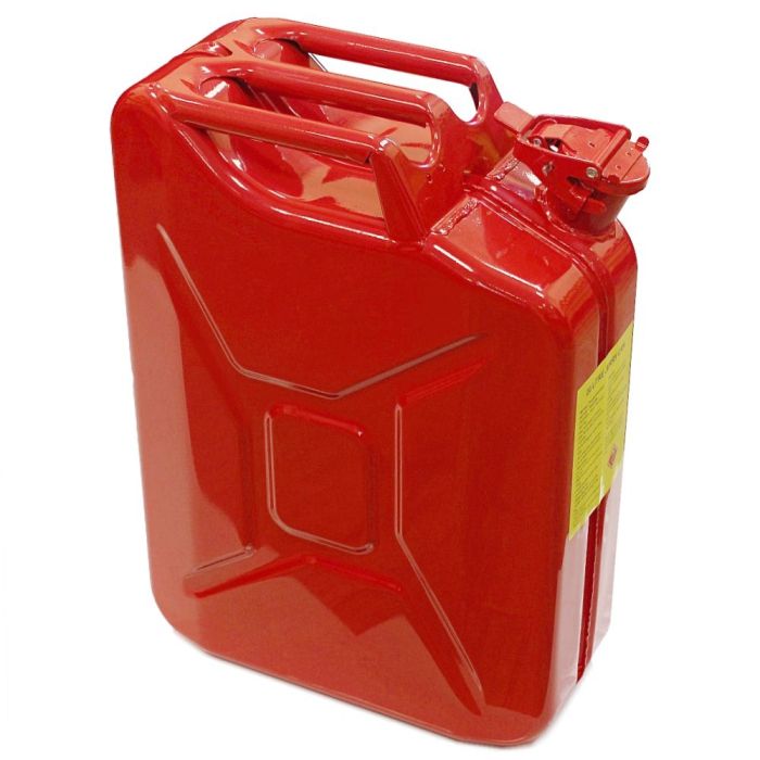 Steel Jerry Can (Jerrican) - 20 Litre - Red | L&S Engineers
