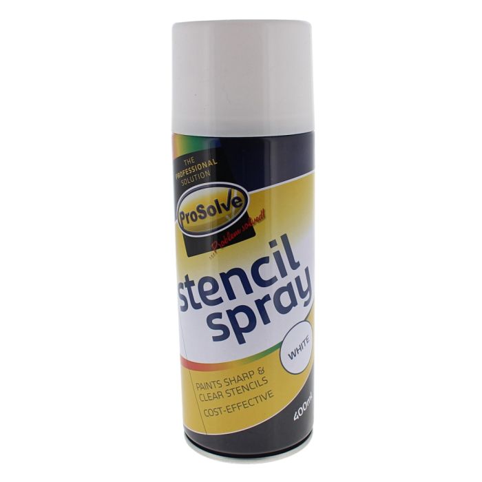 Fast Drying, Waterproof Stencil Spray - 400ml Can - White | L&S Engineers