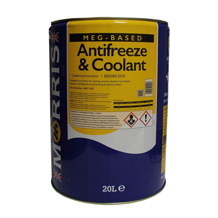 MEG ANTIFREEZE & COOLANT - (20 LITRE) | L&S Engineers