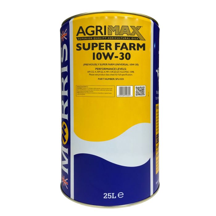 Morris 10W-30 Universal Agrimax Super Farm Tractor Oil - 25 Litre | L&S ...