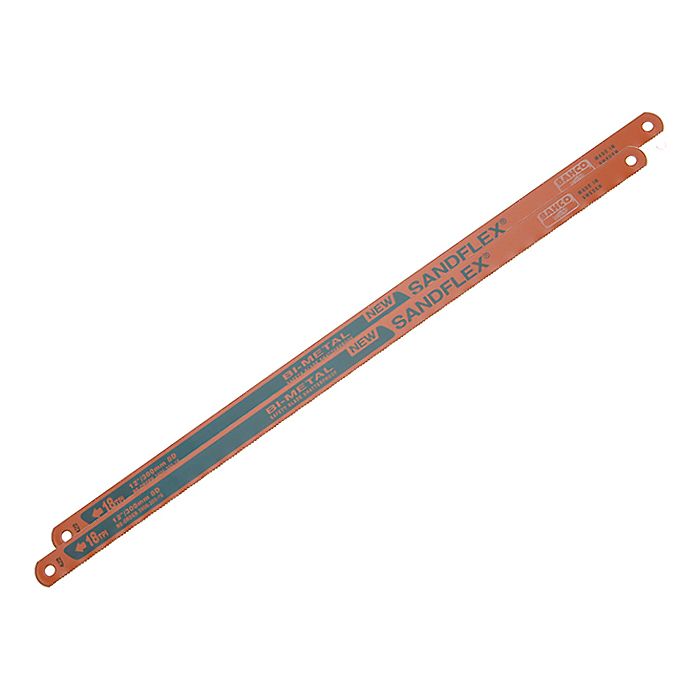 3906 Sandflex Hacksaw Blades 300mm (12in) x 18tpi Pack 2 by Bahco ...