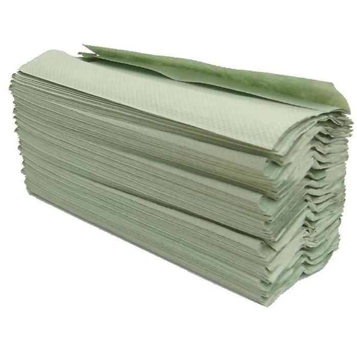 C-Fold Paper Hand Towels in Green - Box of 2880 | L&S Engineers