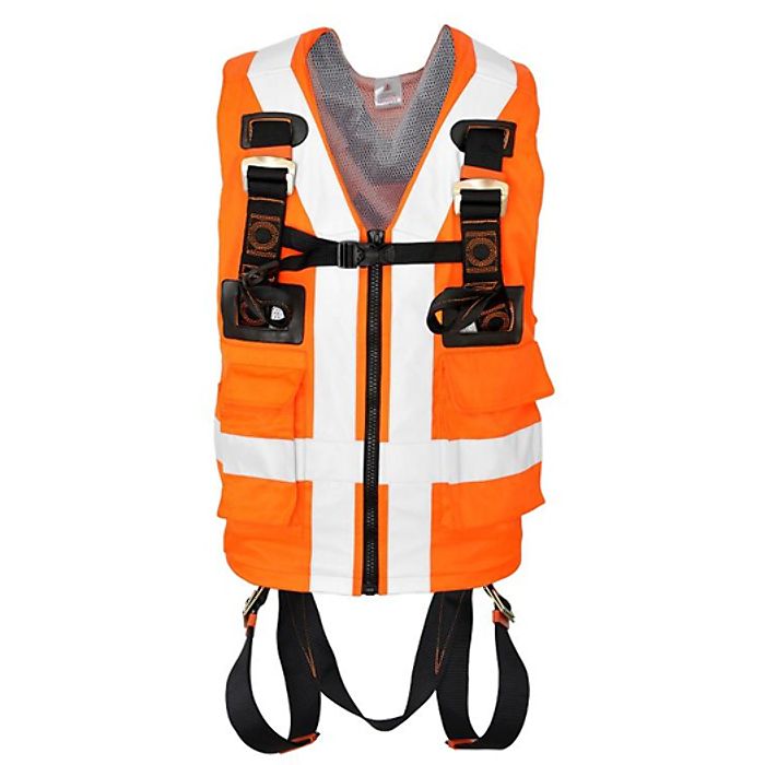 ORANGE HI VIS SAFETY HARNESS | L&S Engineers