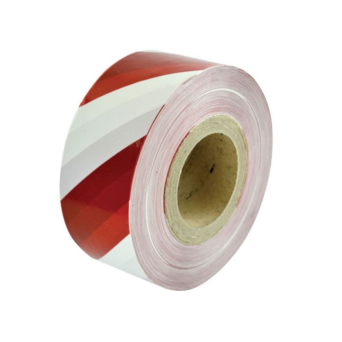 Heavy-Duty Barrier Tape Red & White 70mm x 250m | L&S Engineers