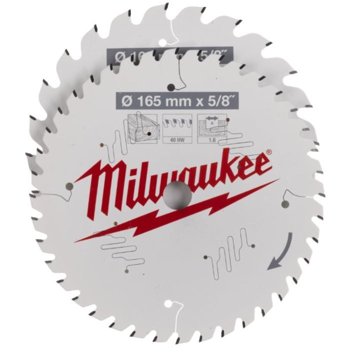 2 x Milwaukee Blade for Hand Held Circular Saws (165 x 24T/40T) - OEM ...
