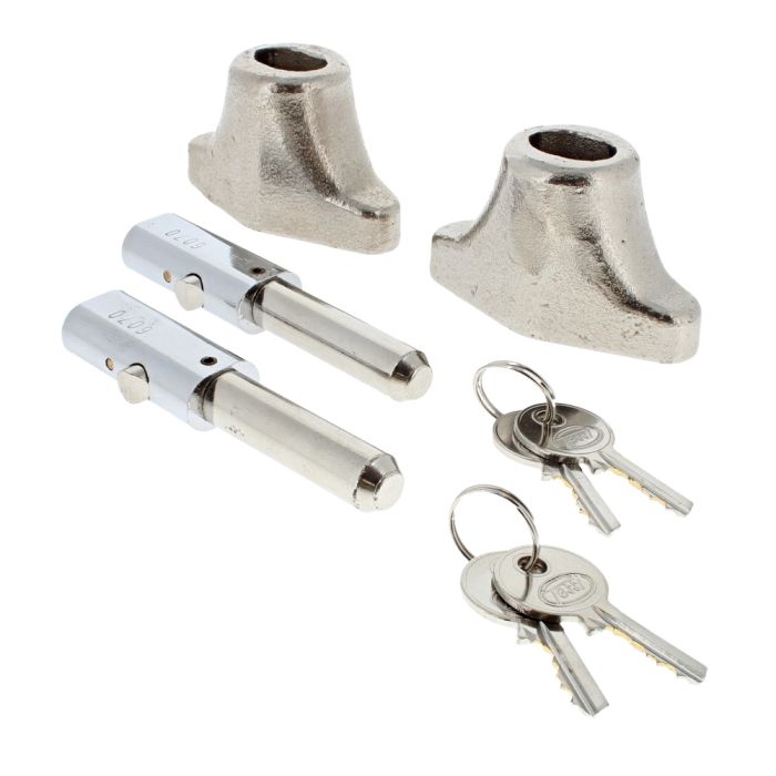 Oval Bullet Locks in Oval Holders, Pair -Keyed Alike | L&S Engineers