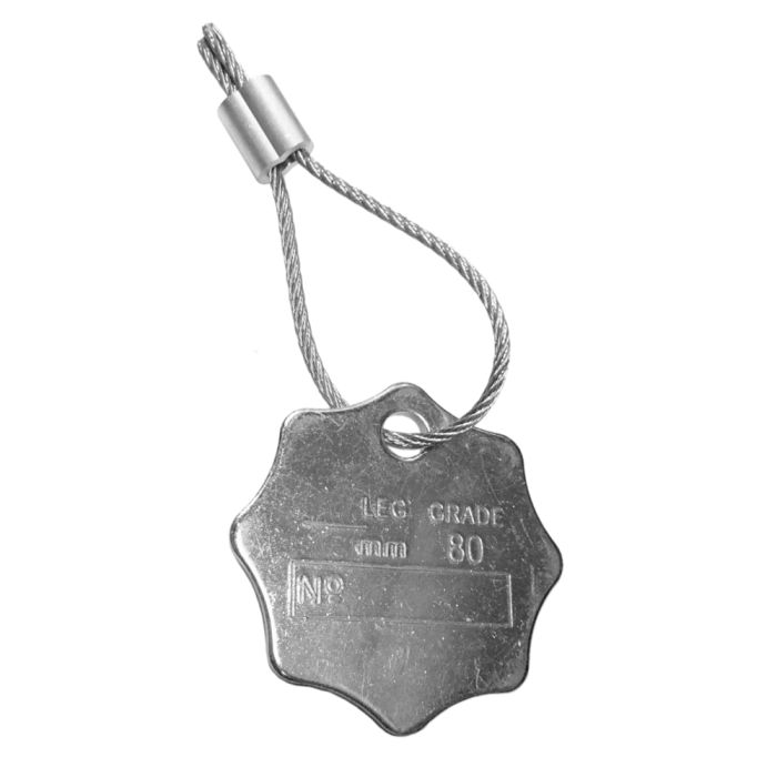 Safe Working Load S W L Metal Star Shaped Chain Tag With Rope L S Safe Working Load S W L Metal Star Shaped Chain Tag With Rope L S