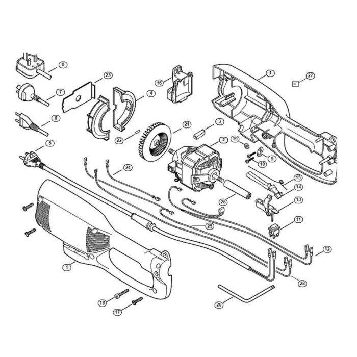 Electric Motor Assembly for Stihl/ Viking TE 1000 Electric Grass ...