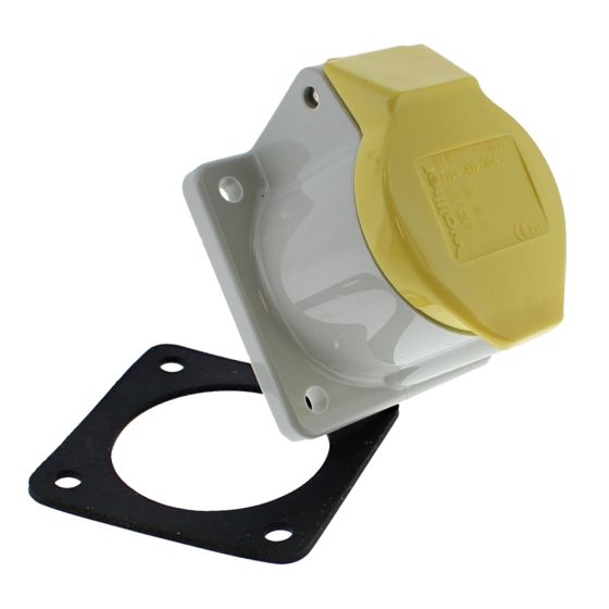 110v Socket 16 Amp Yellow for Electrical Panels | L&S
