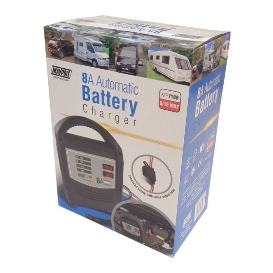 Vehicle Battery Charger 6v/12v 8 Amp for Maypole - MP7108 | L&S