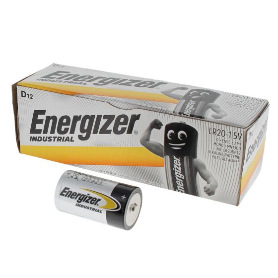 D Size Batteries for Industrial Equipment - 12 Pack | L&S
