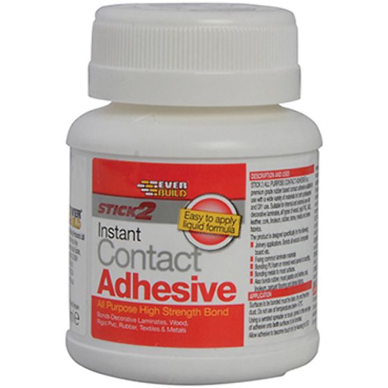 Stick 2 All-Purpose Contact Adhesive 125ml by Everbuild - CON125 | L&S