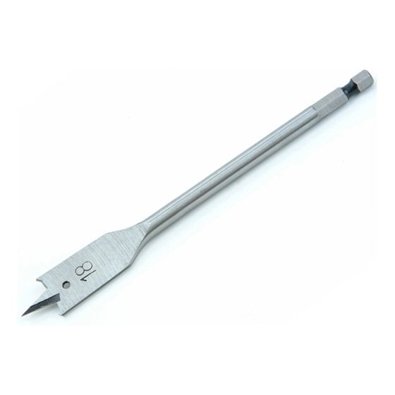 Flat Wood Bit Bit 18mm x 152mm by Faithfull | L&S