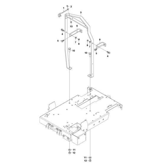 Lift Bail Assembly for Husqvarna FS3500 G II Floor Saw | L&S