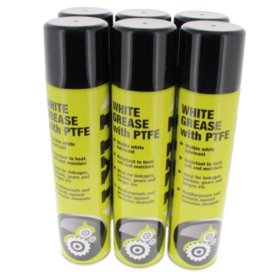 Spray Grease PTFE 400ml Aerosol - Pack of 6 for Long Lasting ...
