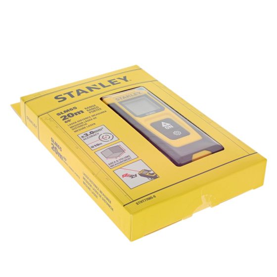 20m Range STANLEY SLM65 Laser Distance Measurer with Screen | L&S