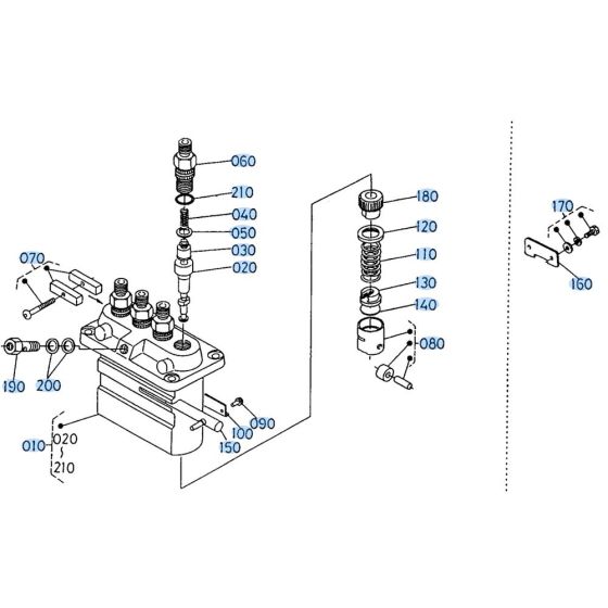 Injection Pump Assembly for Kubota R510 Loader | L&S