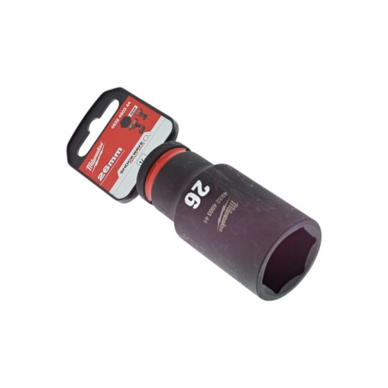 Hex Deep Impact Socket 26mm 1/2 Inch Drive, 6 Points - Milwaukee ...