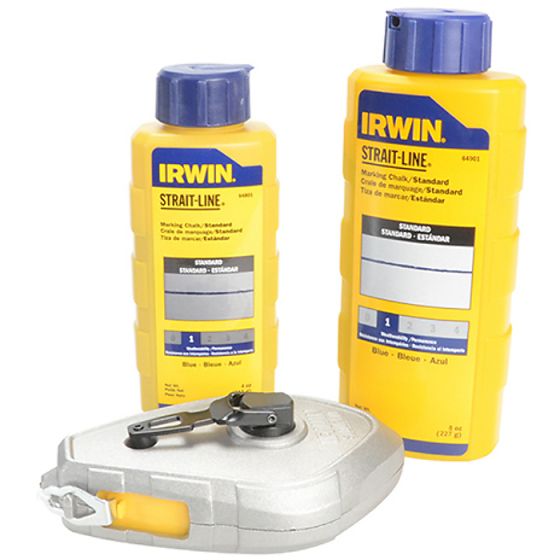 Aluminium 30m Chalk Line & Blue Chalk Pack by IRWIN - 10507683 | L&S