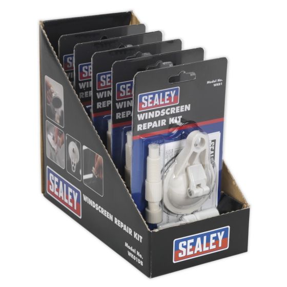 Windscreen Repair Kit Display Box of 5 Sealey Part No. WK01DB | L&S