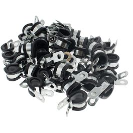 Cable Clips 13mm for Fastening Pipes and Hoses - 50 Pack | L&S