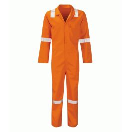 Hi-Vis Orange Flame Retardant Overalls - Medium | L&S