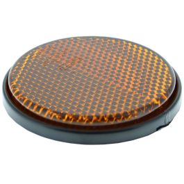 Amber Side Reflector 60mm Stick-On for Safety | L&S