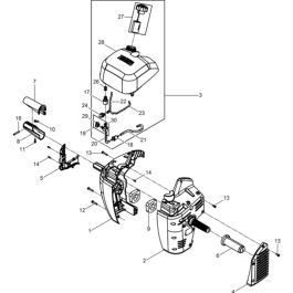 Cover Assembly for Wacker BH24 5000610383 (Petrol) Rev.102 Breakers | L ...