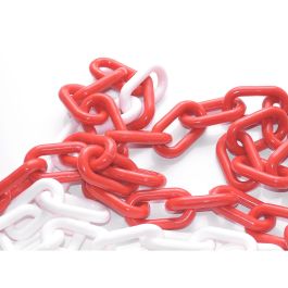 Safety Chain 8mm Red & White 5m for Crowd Control | L&S