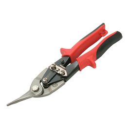 Red Compound Aviation Snips Left Cut 250mm by Faithfull - ATS-L | L&S