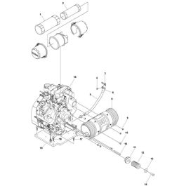 Engine Assembly for Husqvarna FS3500 G II Floor Saw | L&S