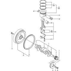 Yanmar 4TNE84 Engine Parts (Thwaites Mach 273) | Yanmar TNE Engine ...