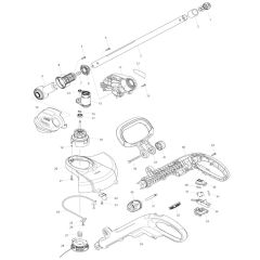 Makita BUR181 Cordless Trimmer Parts | Makita Electric Trimmer Parts ...
