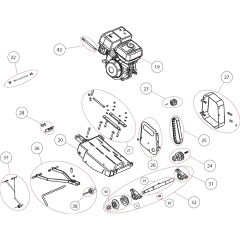 Norton Clipper CS451 (Petrol) Floor Saw Parts | Norton Clipper Floor ...
