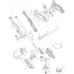 Makita DUR193 Cordless Trimmer Parts | Makita Electric Trimmer Parts ...