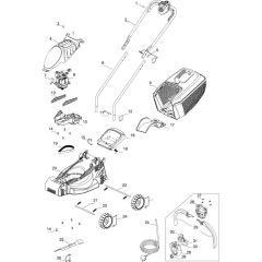 Flymo RE320 Mower Spares | Multimo Series | Electric Lawn Mowers ...