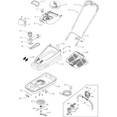 Flymo VISION COMPACT 350 Mower Spares | Turbo Lite & Vision Compact ...