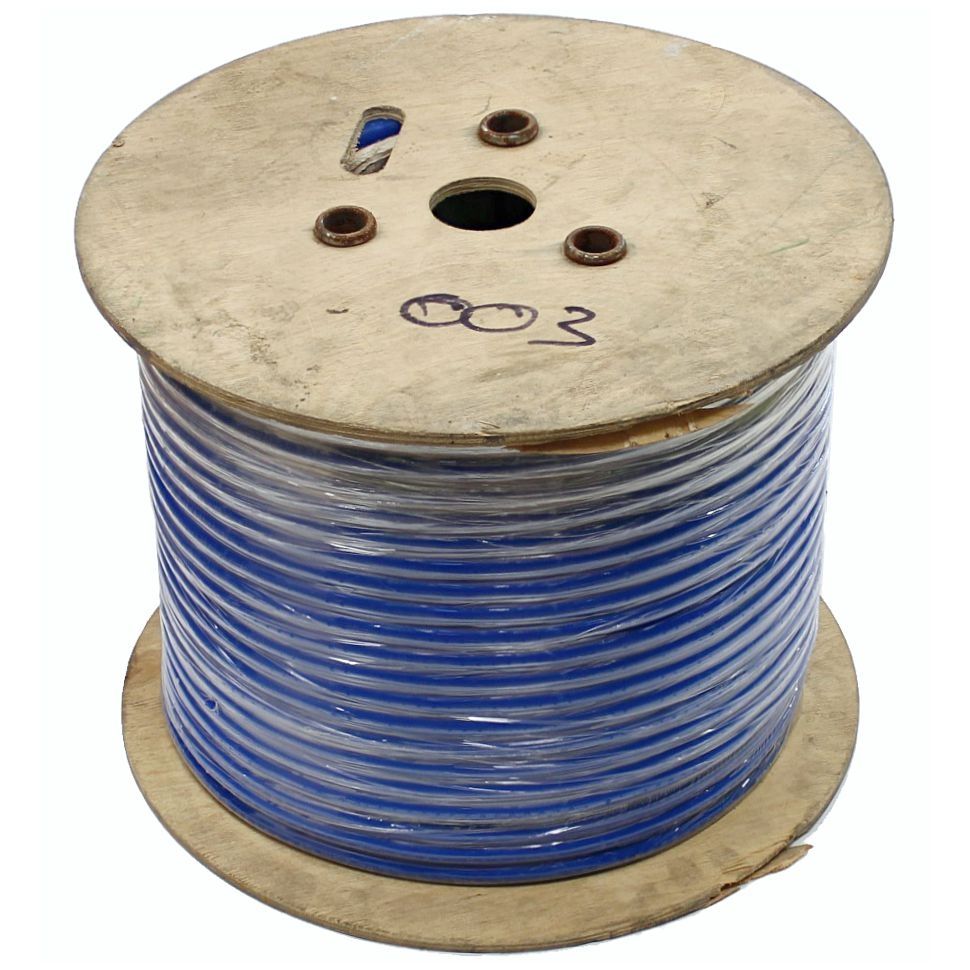 100M Cable Drum 3 Core 4mm High Quality Blue Cable - 240V | L&S