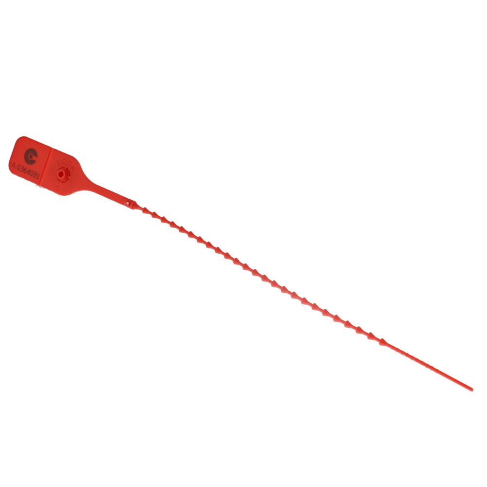 Tamper-Evident Seal Red 8kg 220mm x 2.6mm, 100 Pack for Safety Use | L&S