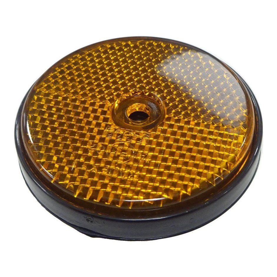 Amber Reflective Disc 60mm for Equipment Safety | L&S
