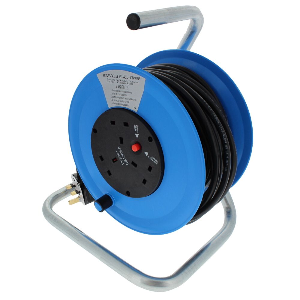 Power Reel 13A 240V 25m Heavy Duty Electric Cable | L&S